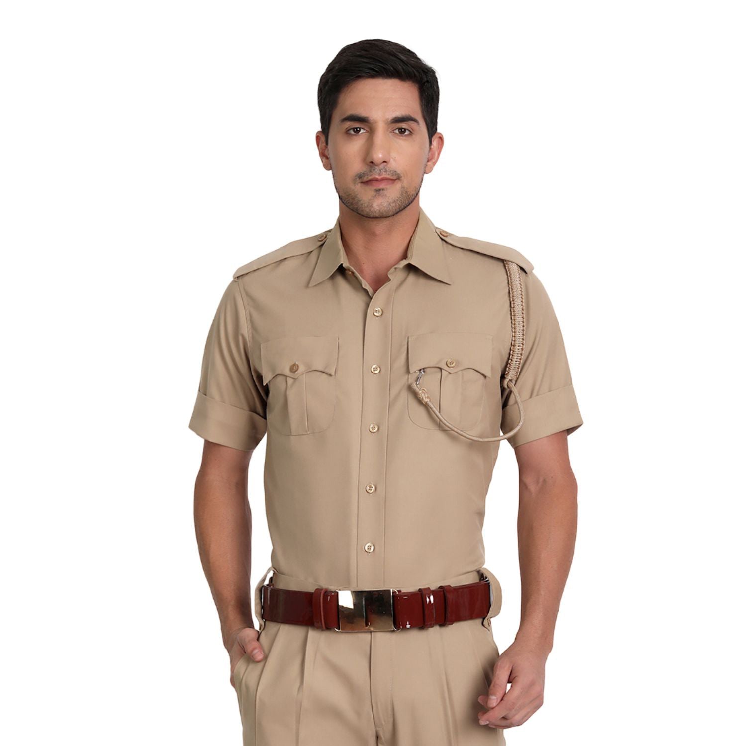 Police Khaki Half Shirt – uniformer