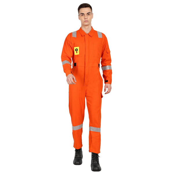 OIL India Uniform Coverall Full Sleeves - Orange