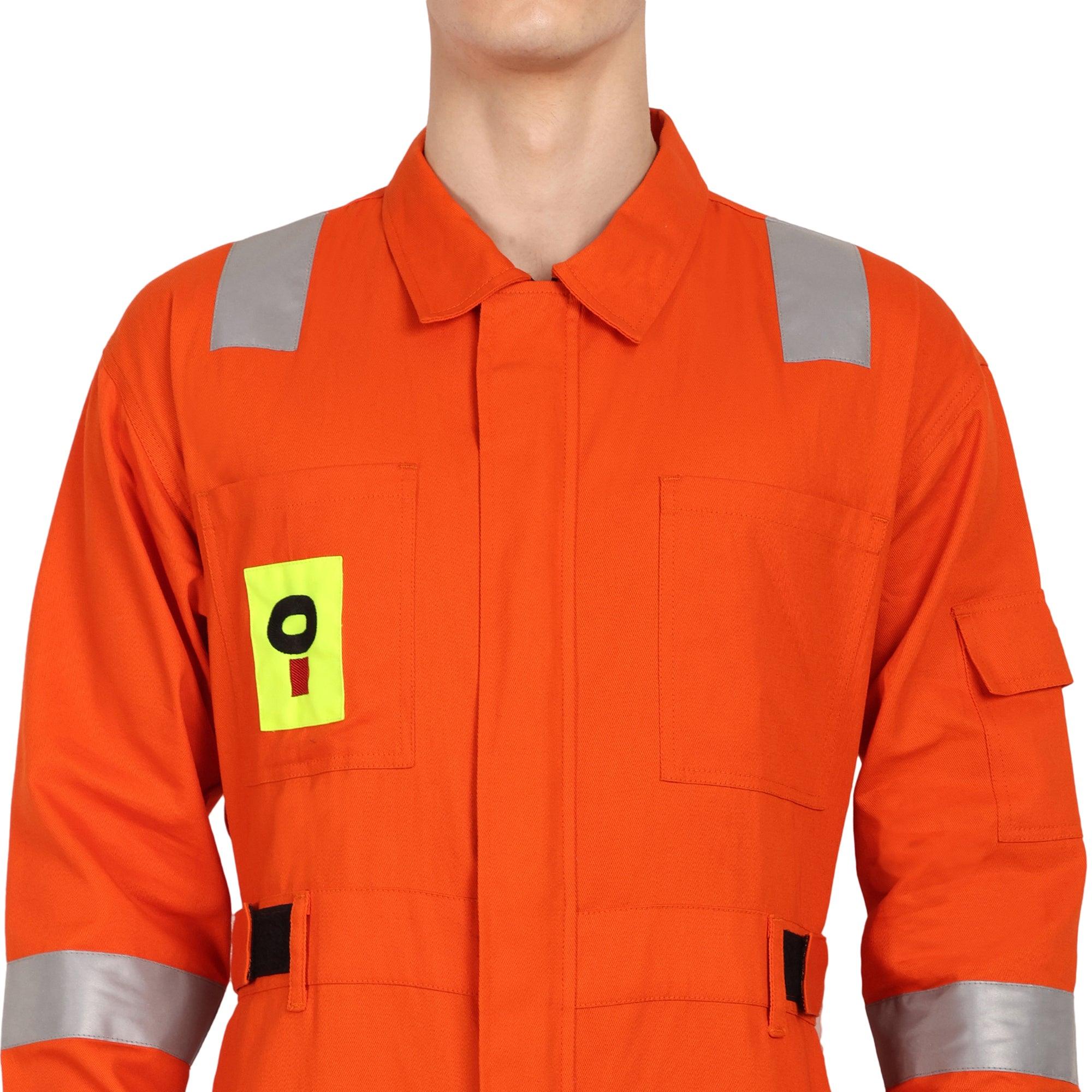 OIL India Uniform Coverall Full Sleeves - Orange