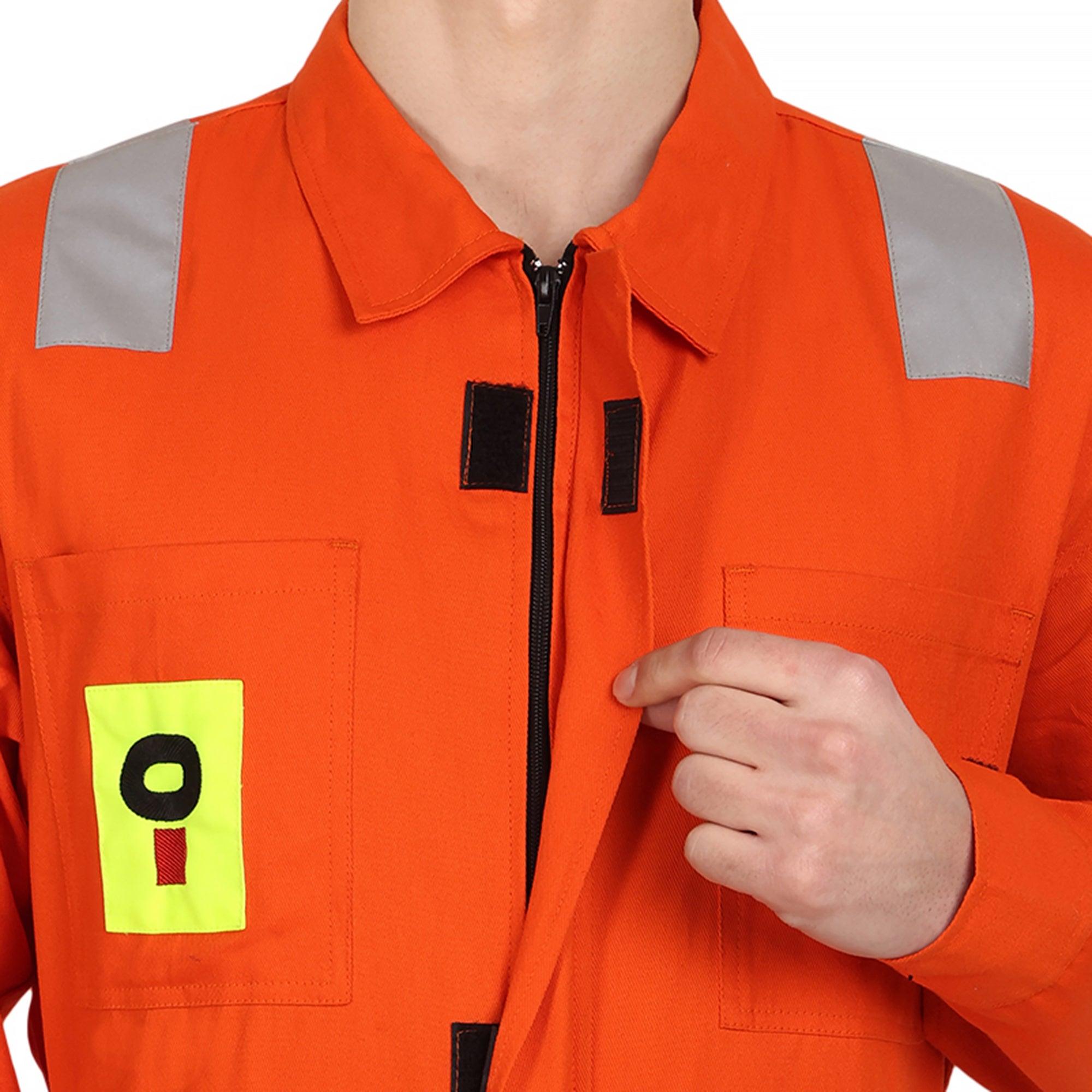 OIL India Uniform Coverall Full Sleeves - Orange