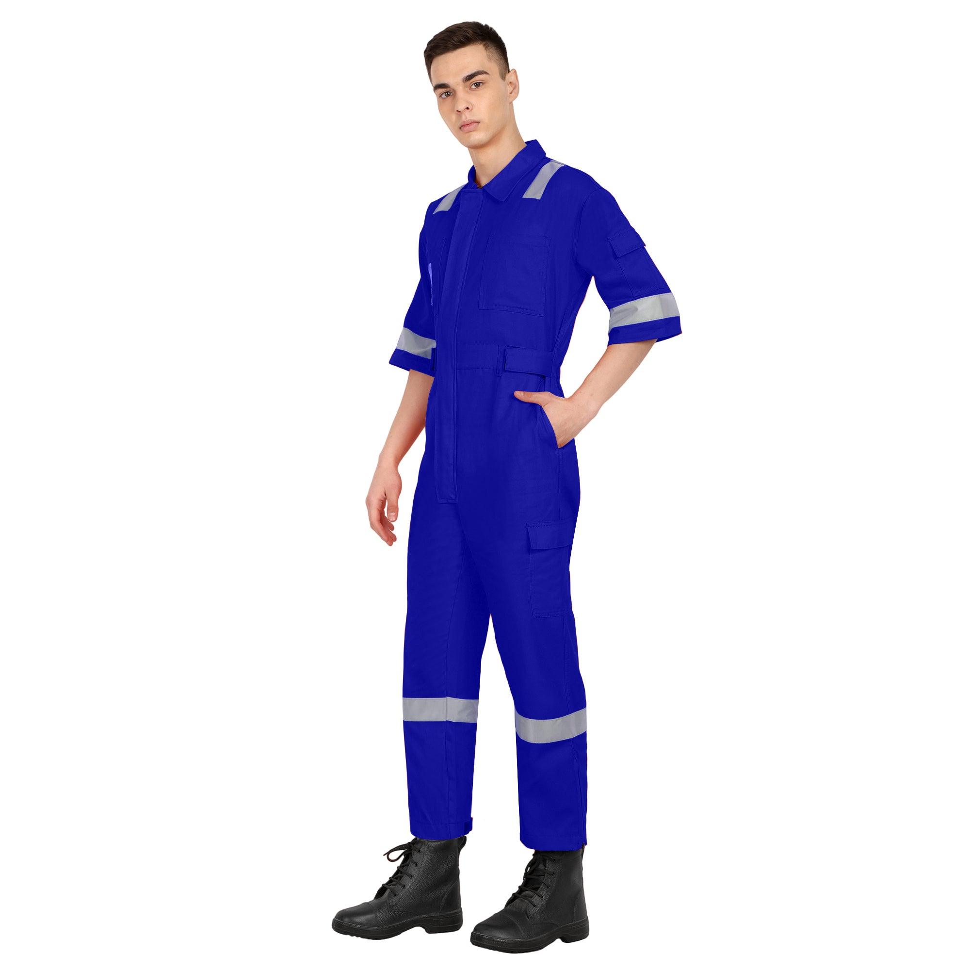 OIL India Uniform Coverall Half Sleeves - Korn Blue