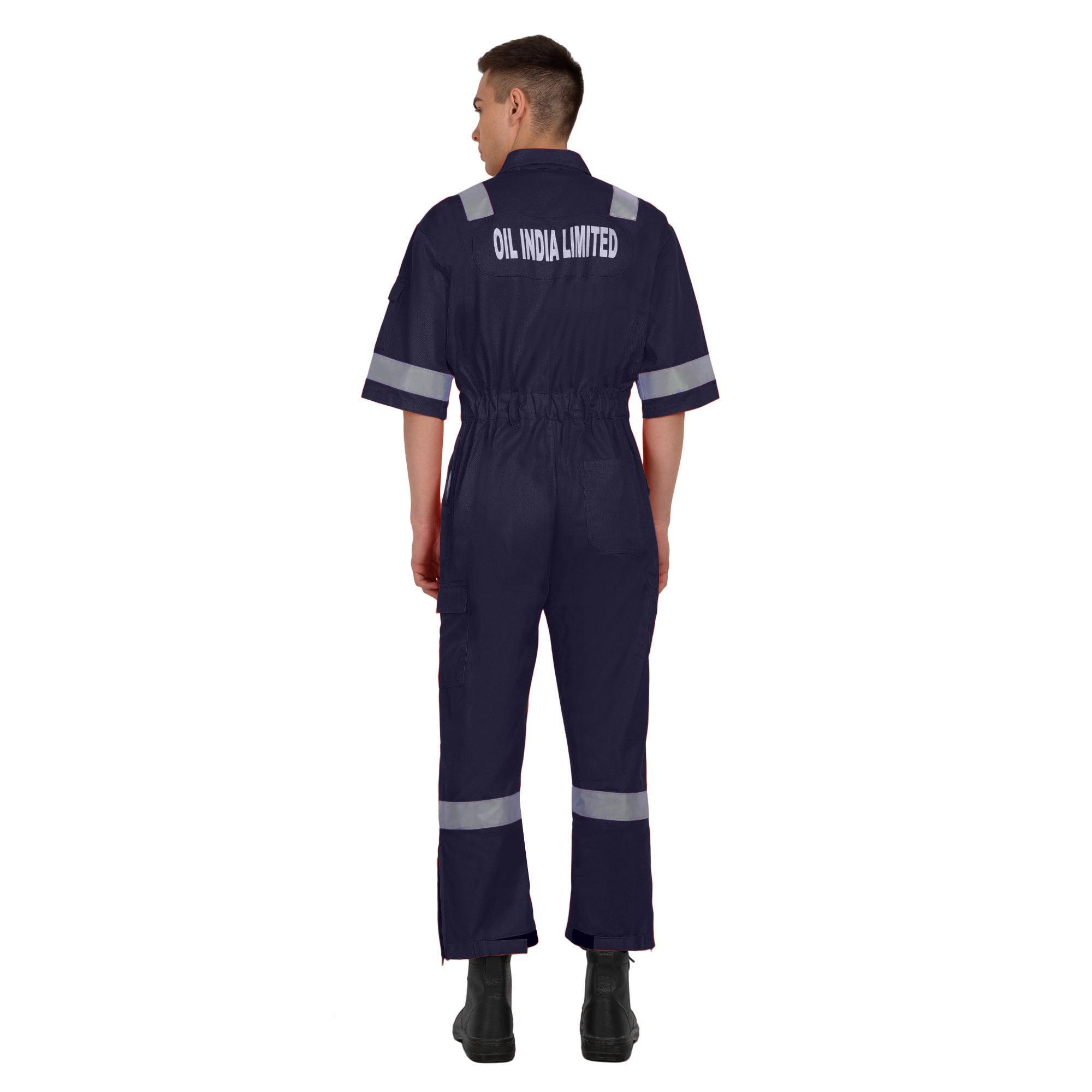 OIL India Uniform Coverall Half Sleeves - Navy Blue