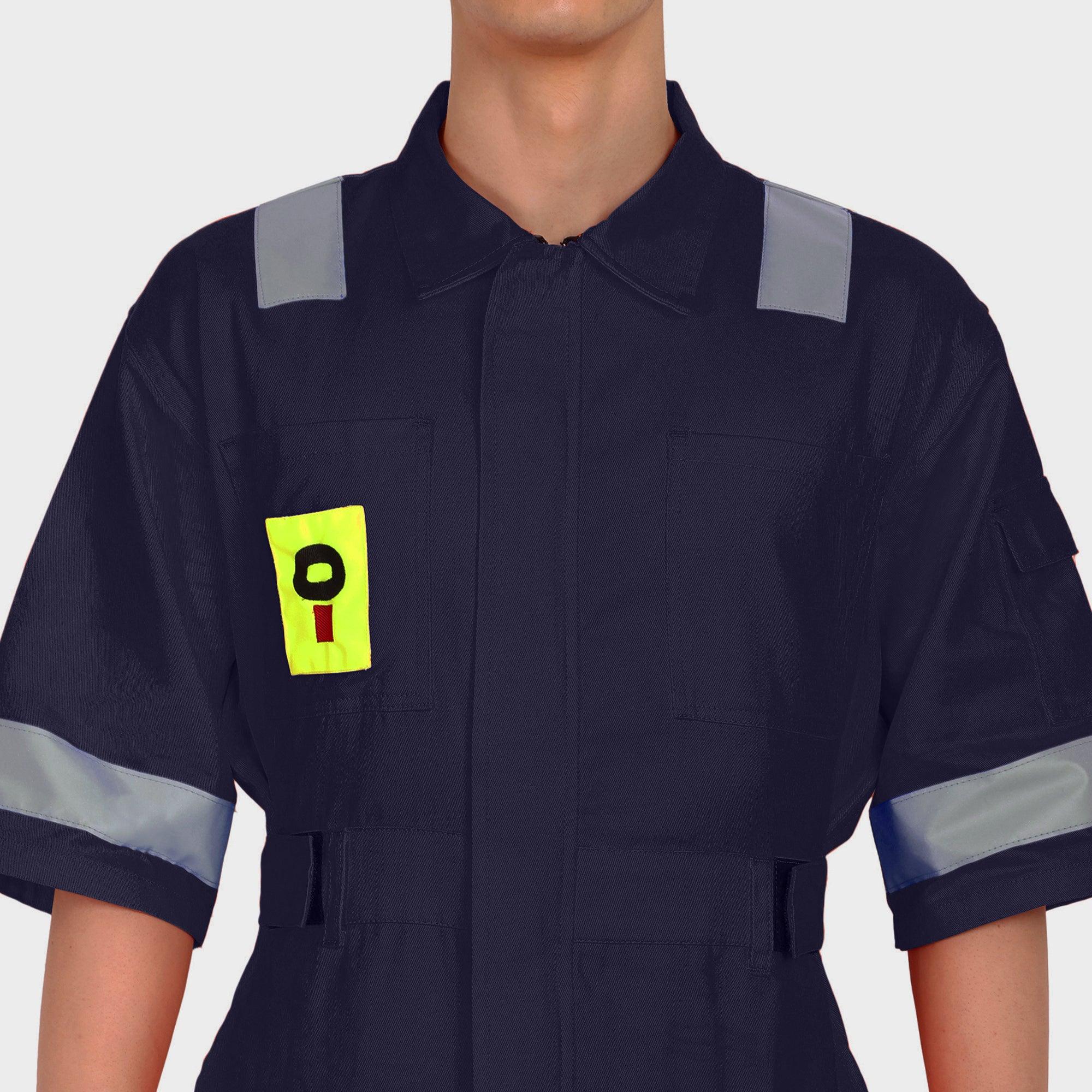 OIL India Uniform Coverall Half Sleeves - Navy Blue