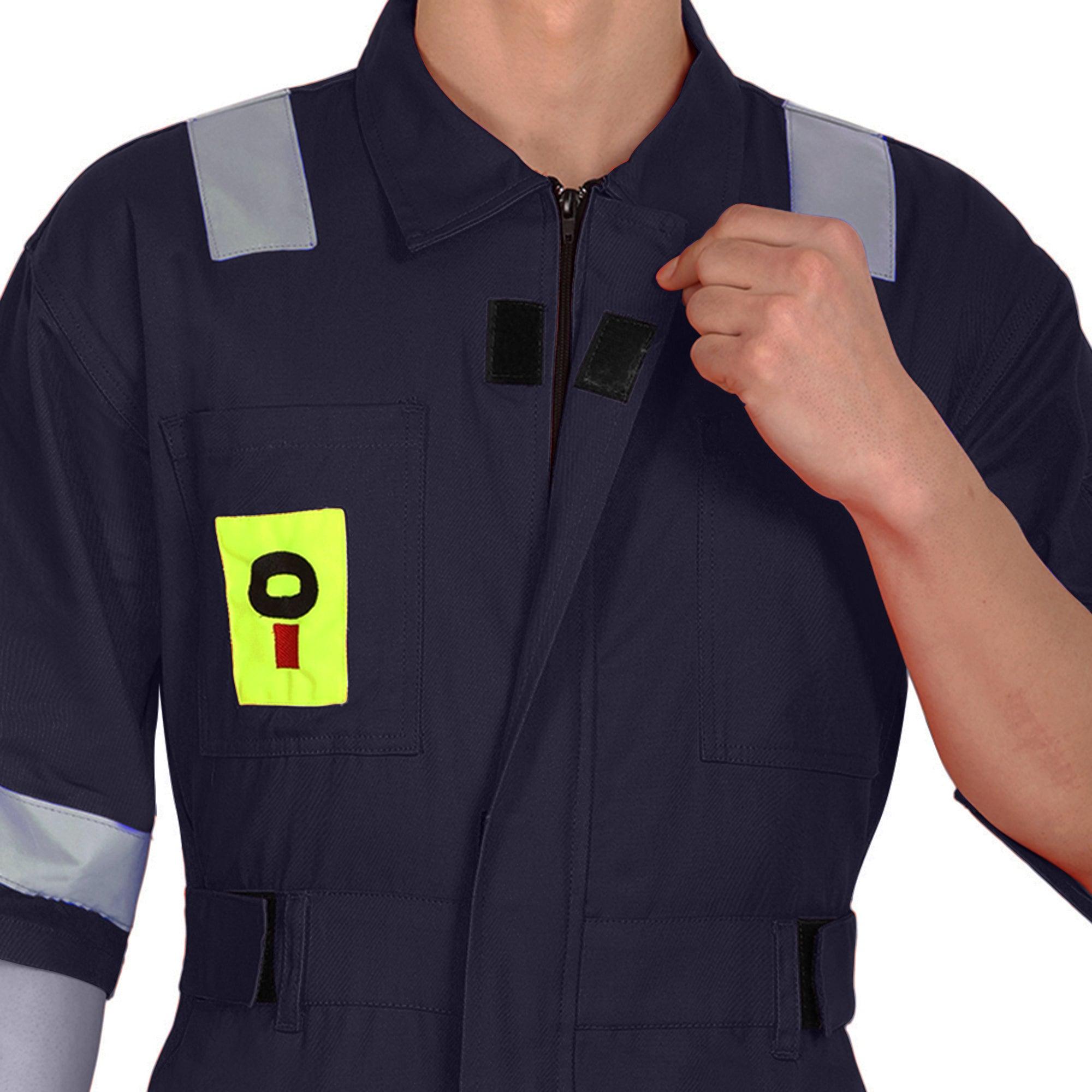 OIL India Uniform Coverall Half Sleeves - Navy Blue