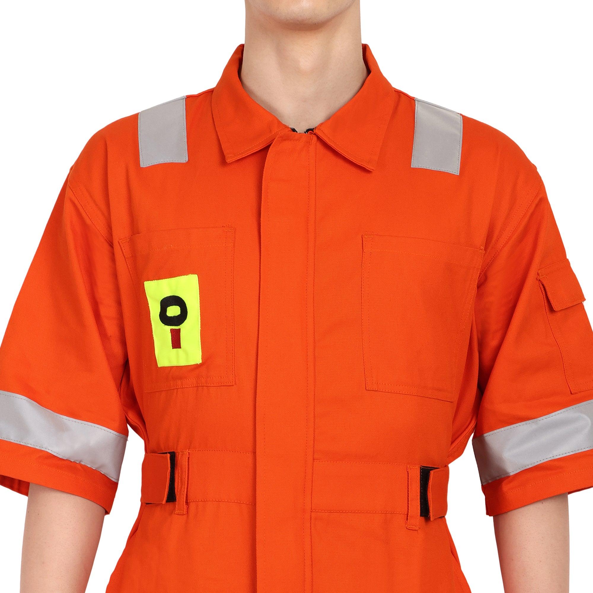 OIL India Uniform Coverall Half Sleeves - Orange